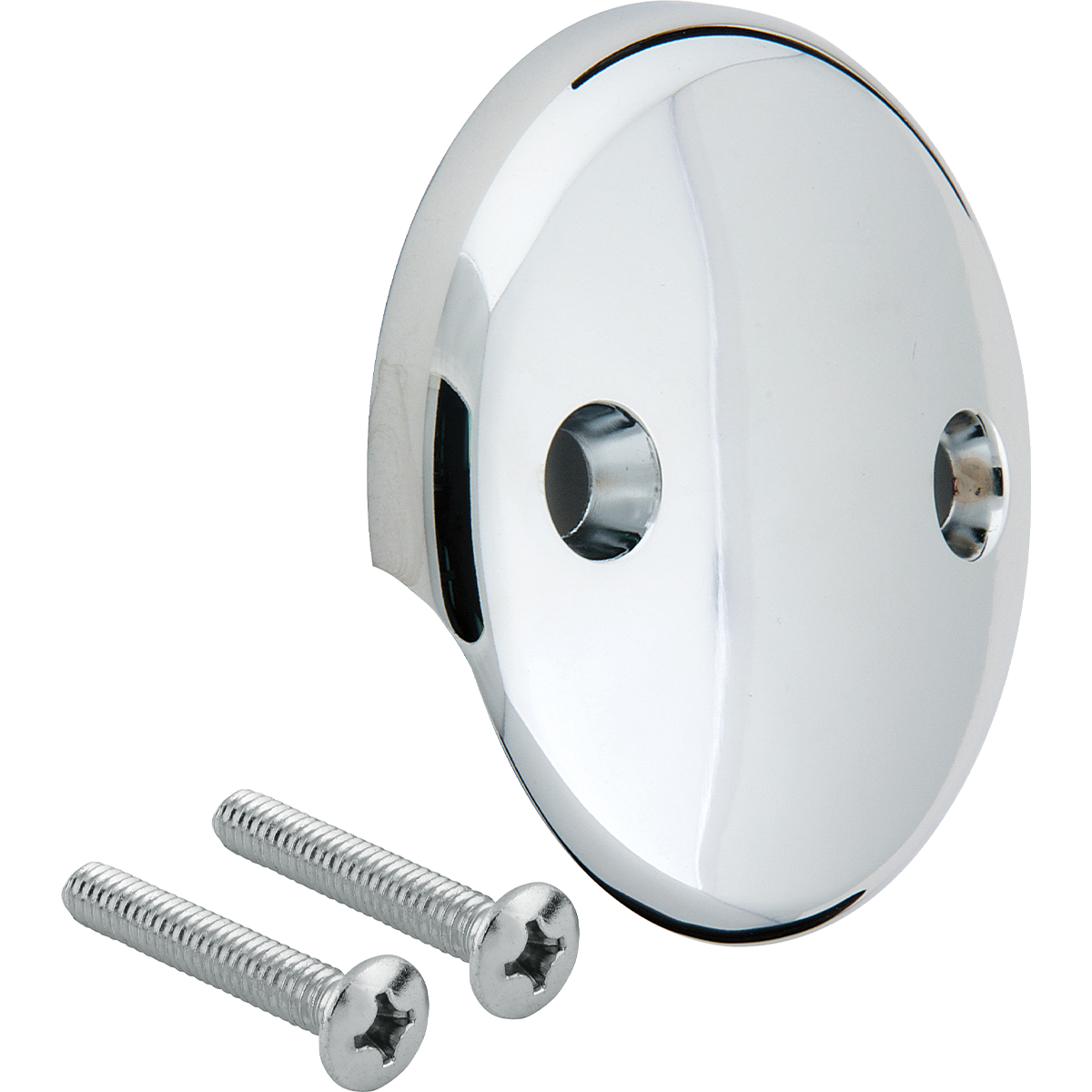 Chrome two hole bath overflow plate kit - Master Plumber®