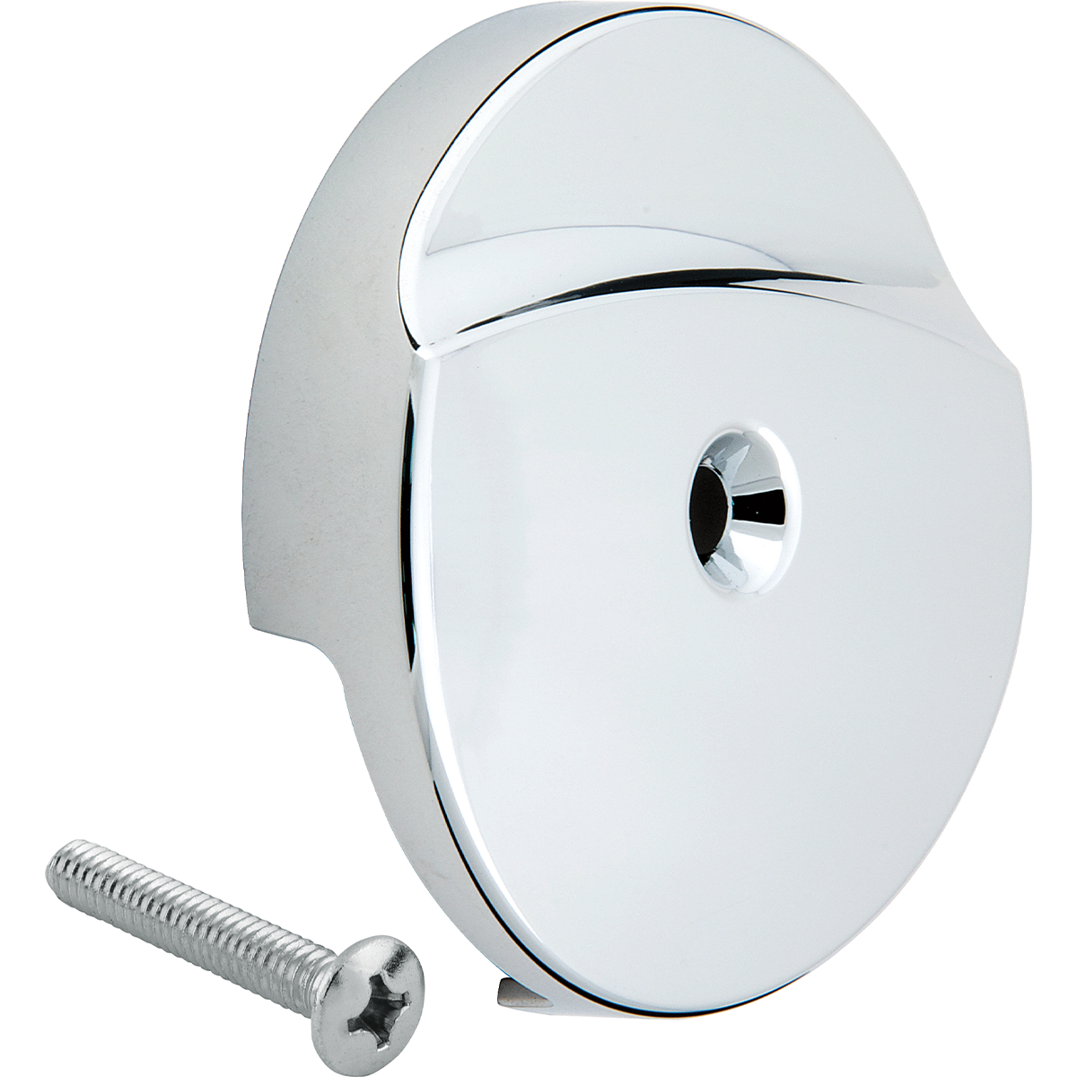 Single hole bath waste and overflow plate kit - Chrome - Master Plumber®
